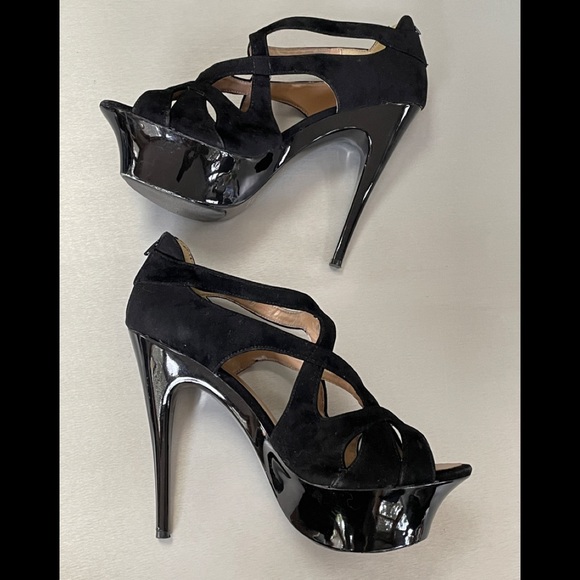 Shiekh | Shoes | Sheikh Black Platform Heels | Poshmark